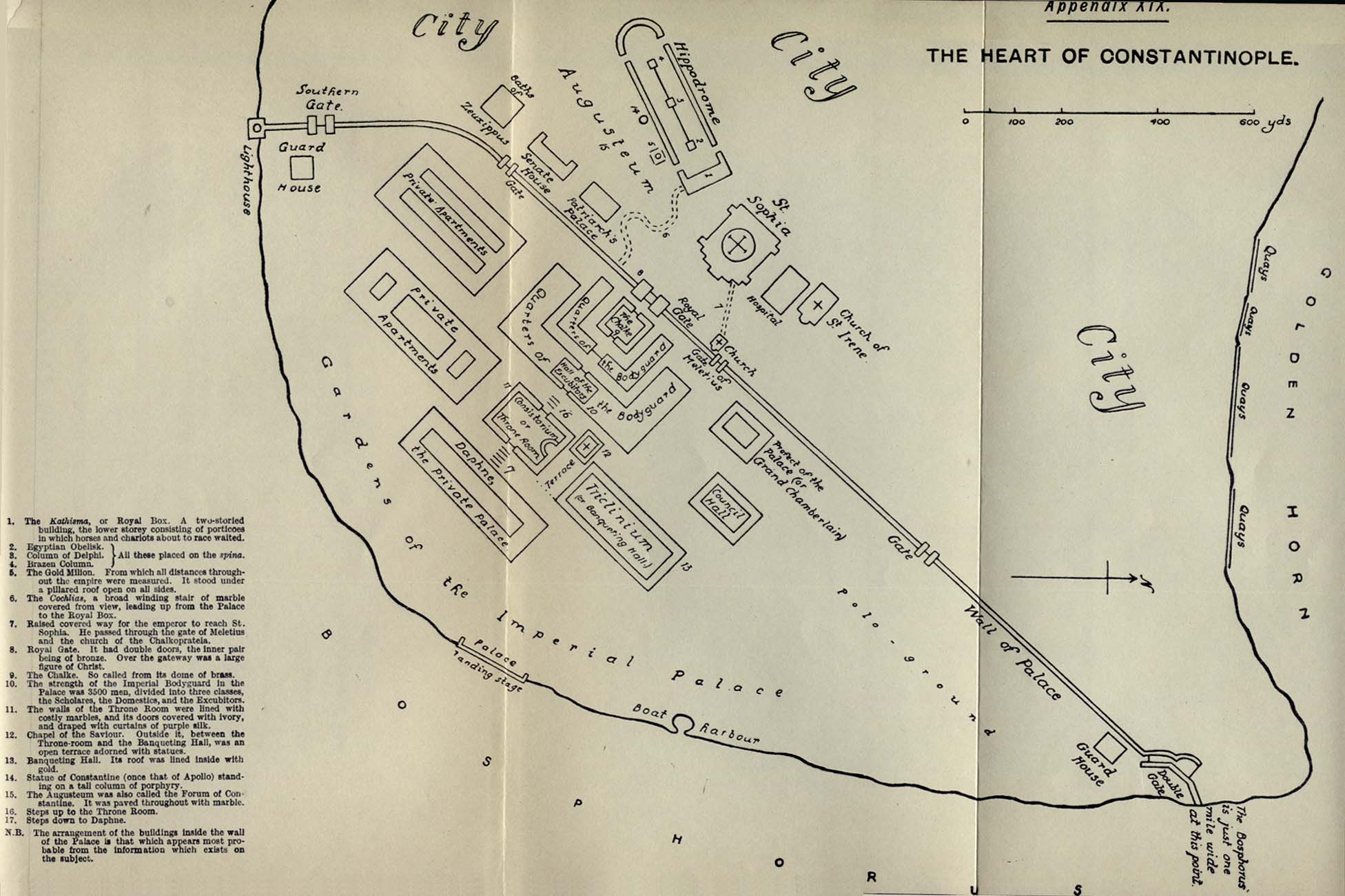 MAPS OF CONSTANTINOPLE OF THE NINTH CENTURY – SeiberTeck: 'The ...